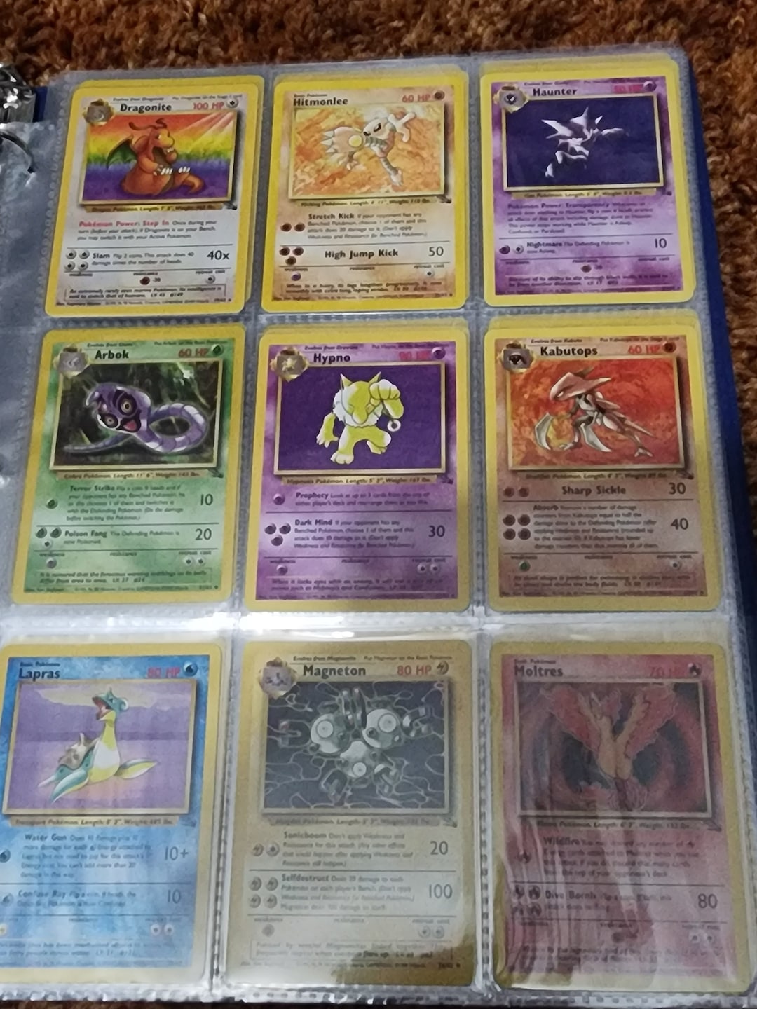 1999 Vintage Pokemon Cards Fossil Set Pokémon Pokémon Cards Pokémon ...