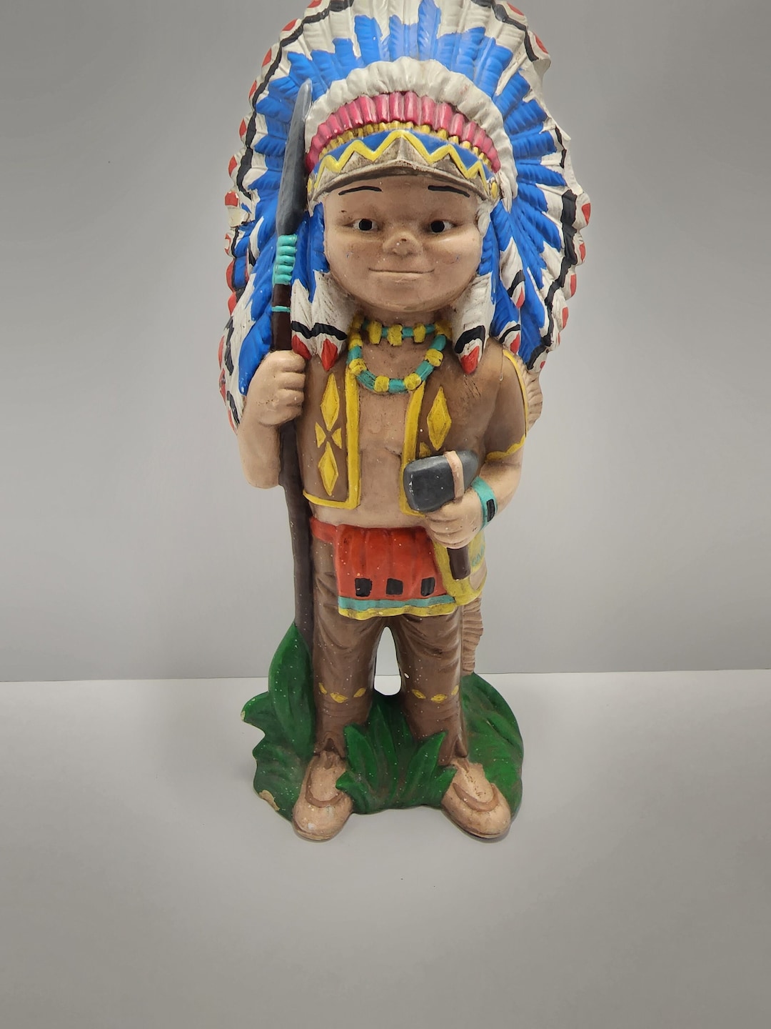 Vintage Native American Indian Porcelain Figure - Indian - Native ...