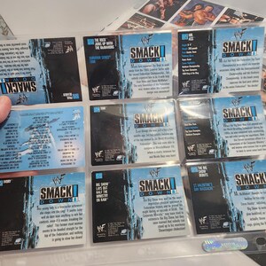 5 Pages of 1999 WWF Smackdown Trading Cards With Pages - Wwf ...
