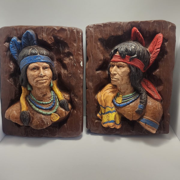 Ceramic Indian Head Bust - Etsy