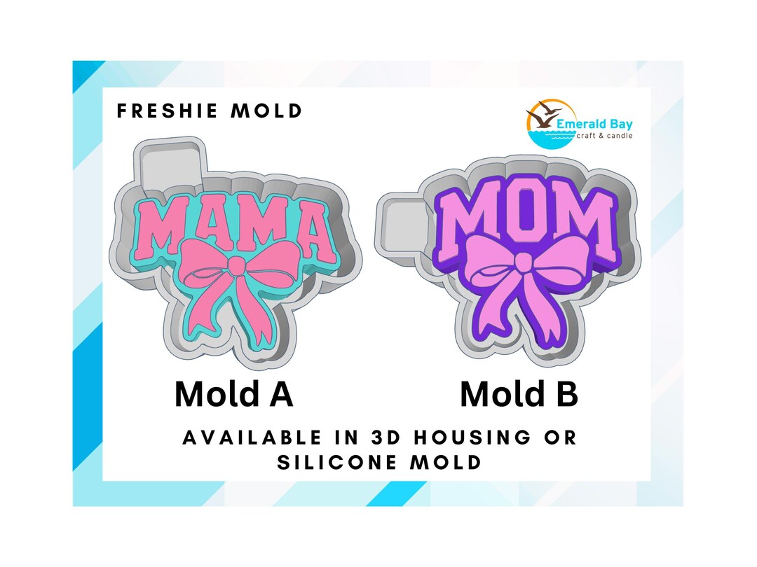 Mama Mom Molds Freshie Mold 3D Housing Mold or Silicone Mold, Mother's ...