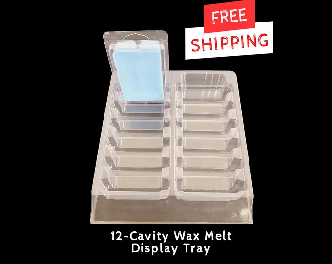 Wax Clamshell Display Tray, Holds 12 Pieces, Fits 2.5 Ounce Clamshells ...