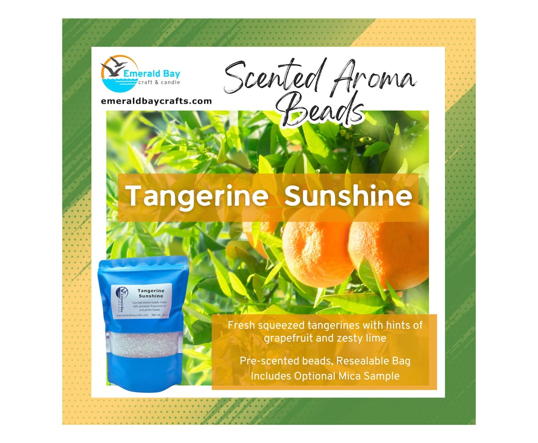 Tangerine Sunshine Scented Aroma Beads for Making Freshies or Use in ...
