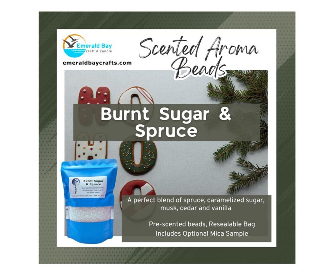Burnt Sugar & Spruce Scented Aroma Beads for Making Freshies or Use in ...
