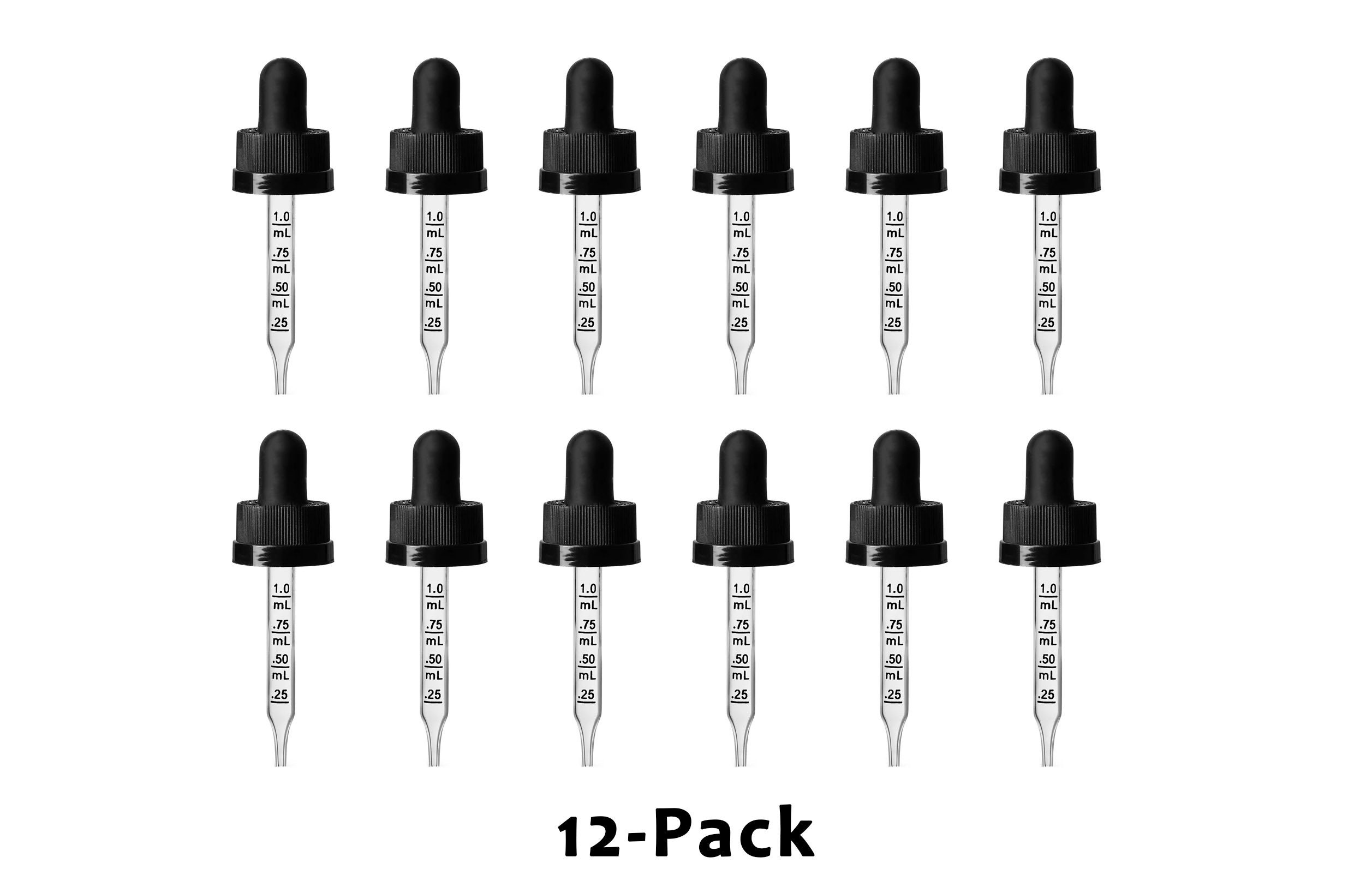 18-400 Black Graduated Glass Dropper for Liquids 2.60 Inch - Etsy