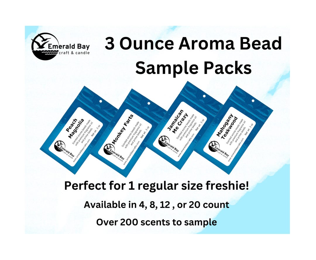 3 Ounce Sample Packs Pre-scented Aroma Beads, Over 200 Fragrances ...