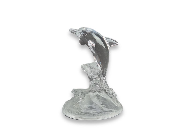Crystal Dolphin, Glass Figurine, Cristal D'arques, France, Vintage ...