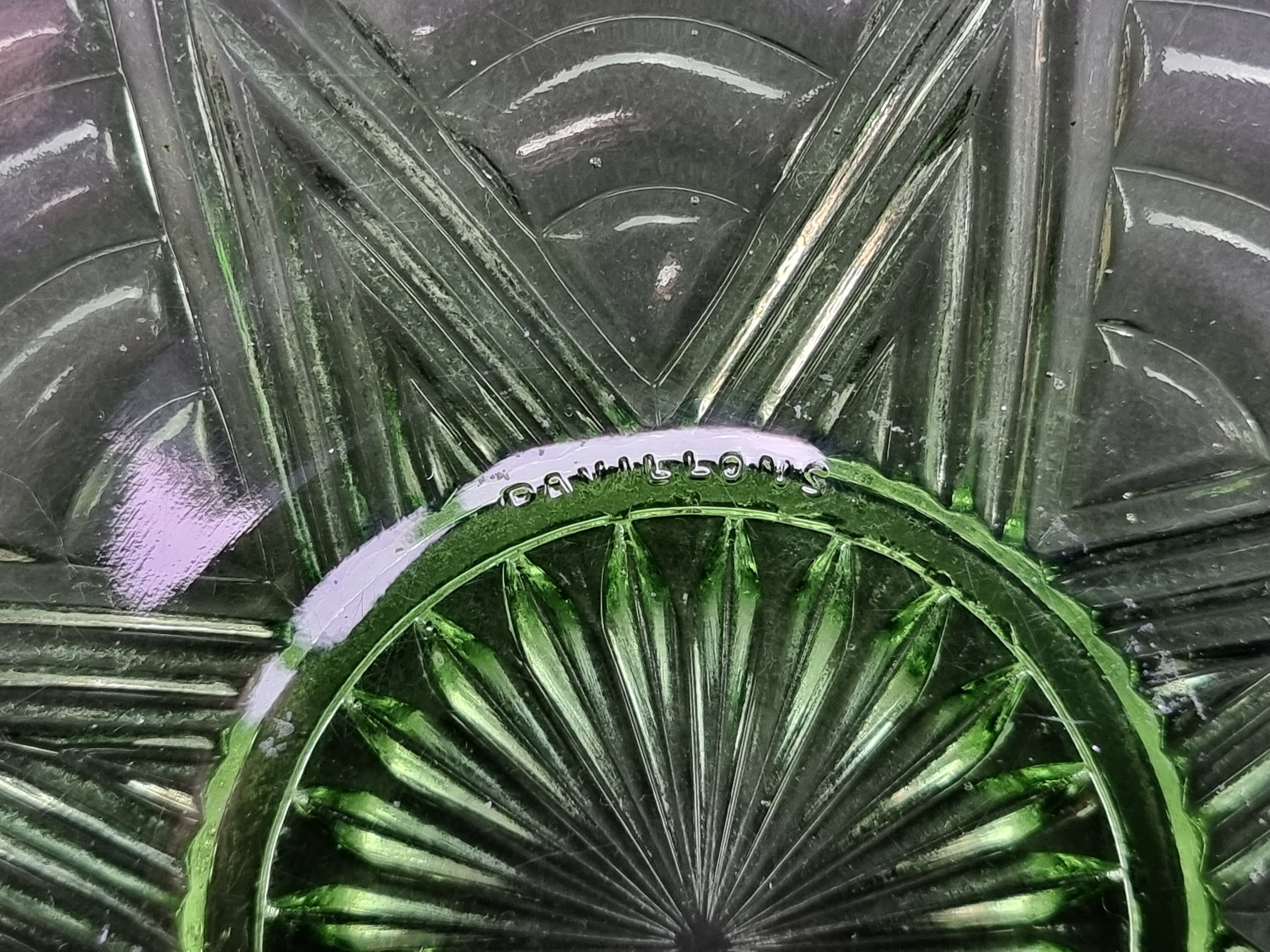 Pavillons De Beignee Art Deco Glass Pressed Glass Dish - Etsy