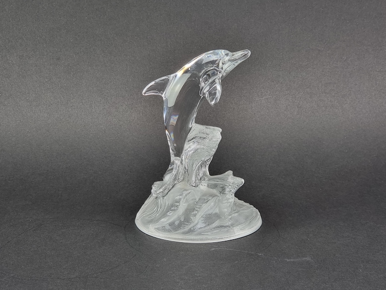 Crystal Dolphin, Glass Figurine, Cristal D'arques, France, Vintage ...