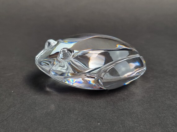 Crystal Frog Val Saint Lambert Crystal Paperweight Glass - Etsy