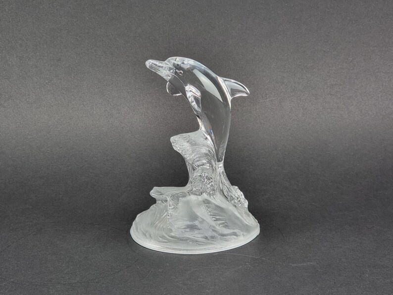 Crystal Dolphin, Glass Figurine, Cristal D'arques, France, Vintage ...