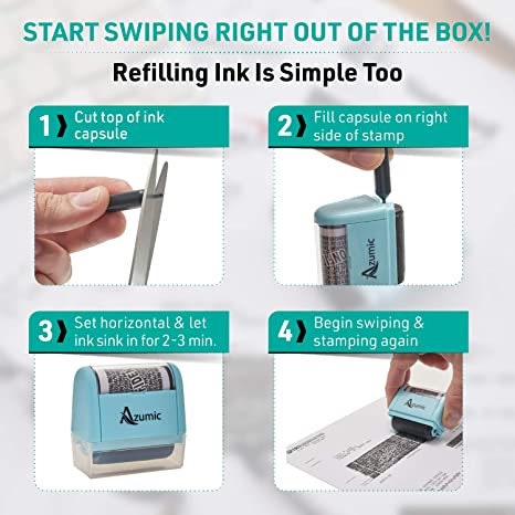 Identity Protection Roller Stamps, Including 6-pack Refills Designed ...