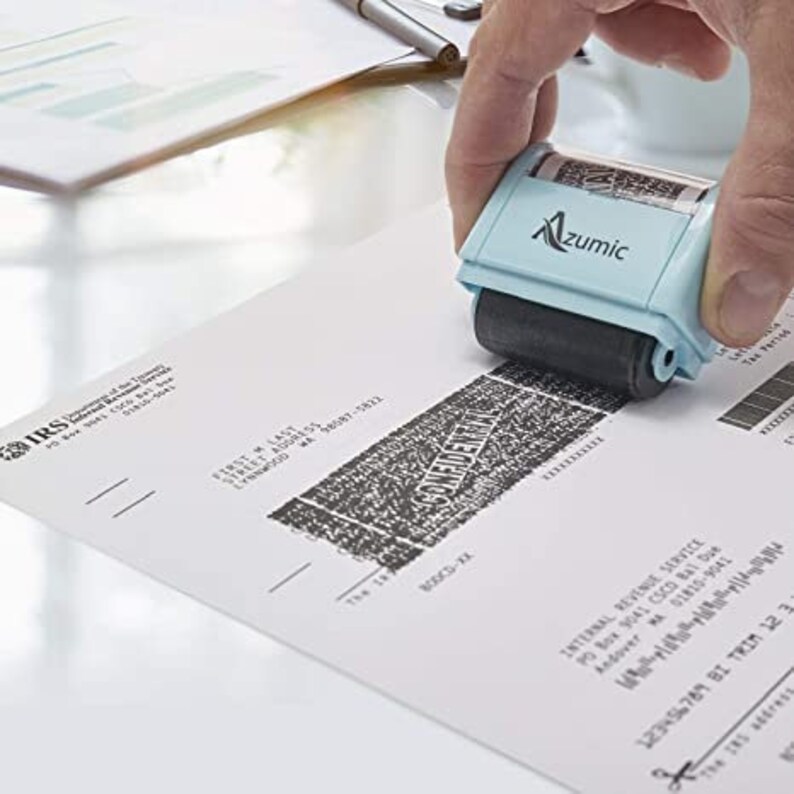 Identity Protection Roller Stamps, Including 6-pack Refills Designed ...