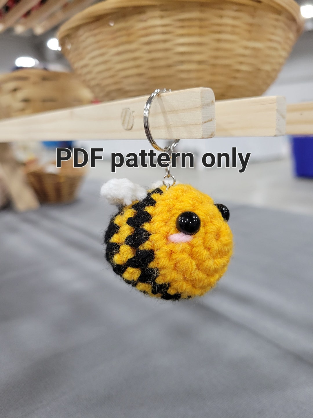 Bee Keychain Crochet Pattern - Etsy