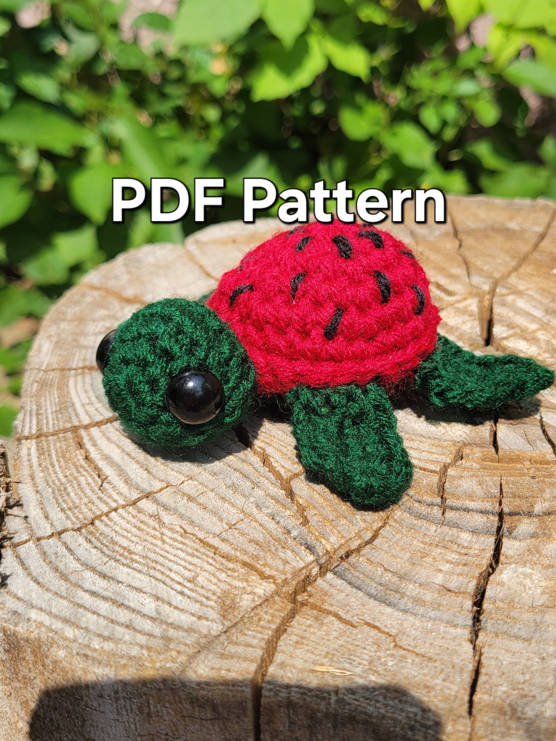 Watermelon Turtle Crochet Pattern - Etsy