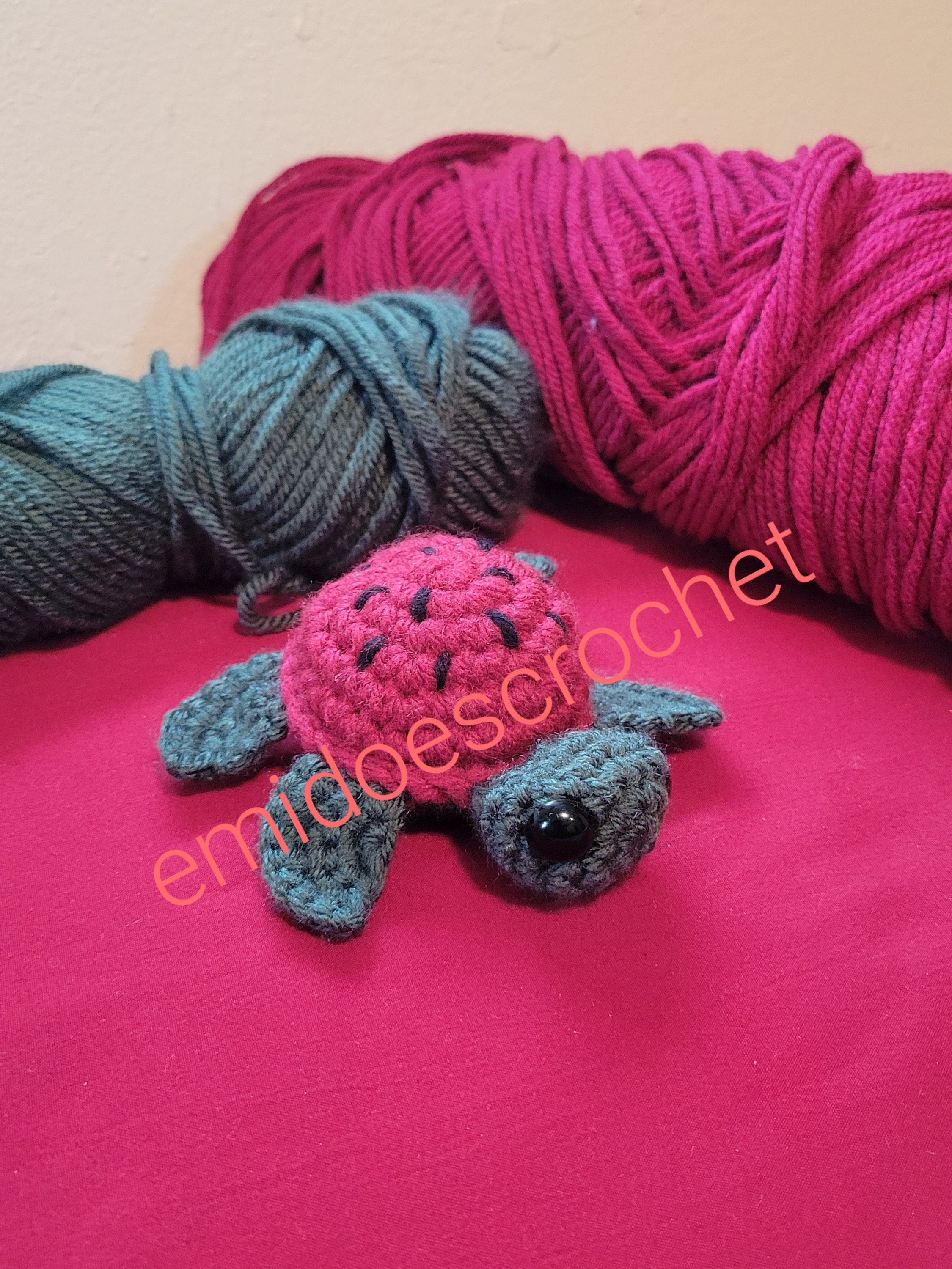 Watermelon Turtle Crochet Pattern - Etsy