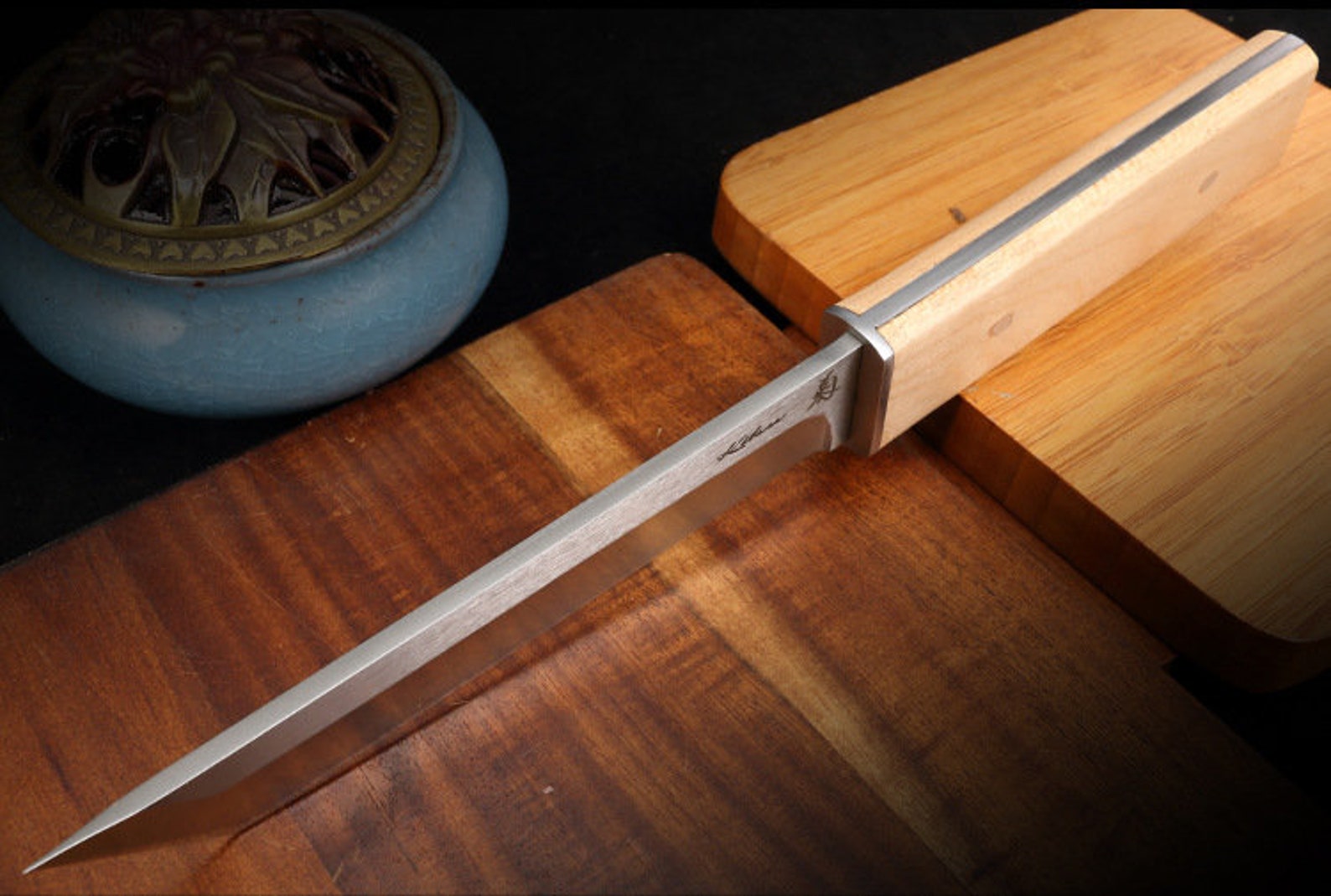 Handmade Tanto Knife Handle and Wooden Sheath Made of White Wood - Etsy ...