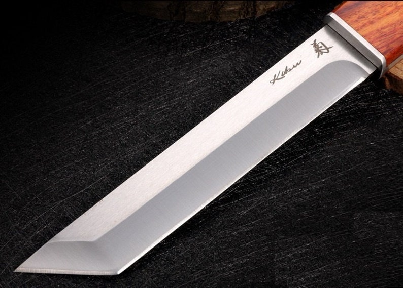 Handmade Tanto Knife Handle and Sheath Made of Wood Red Wood Sheath - Etsy