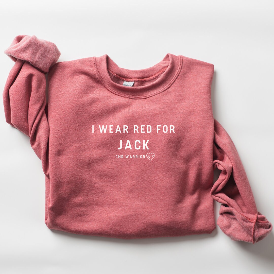 Wear Red CHD Sweatshirt Heart Warrior CHD Awareness Sweatshirt Heart ...