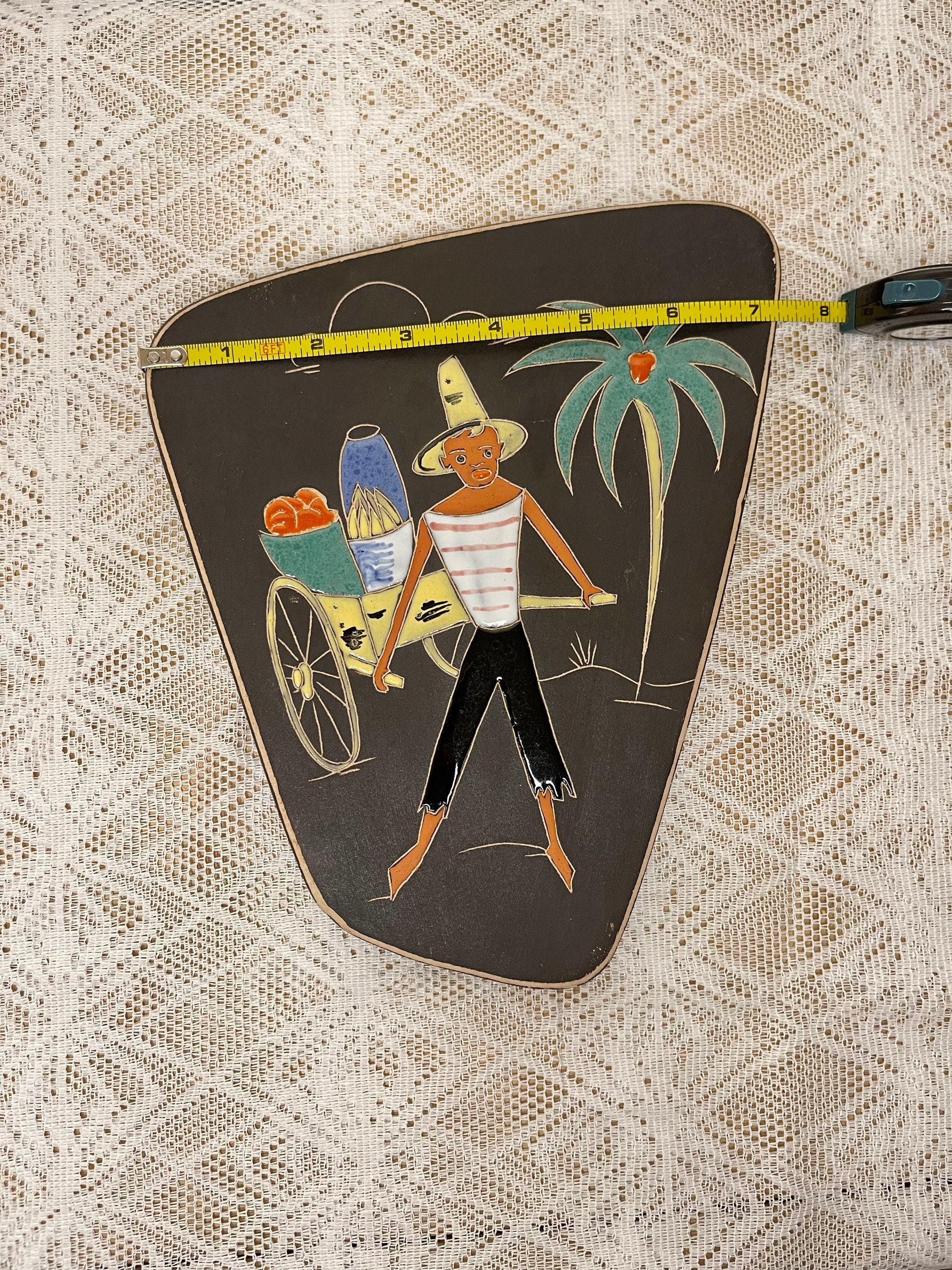 Vintage Ruscha Keramik West Germany Mid-century MCM Ceramic Wall Plaque ...