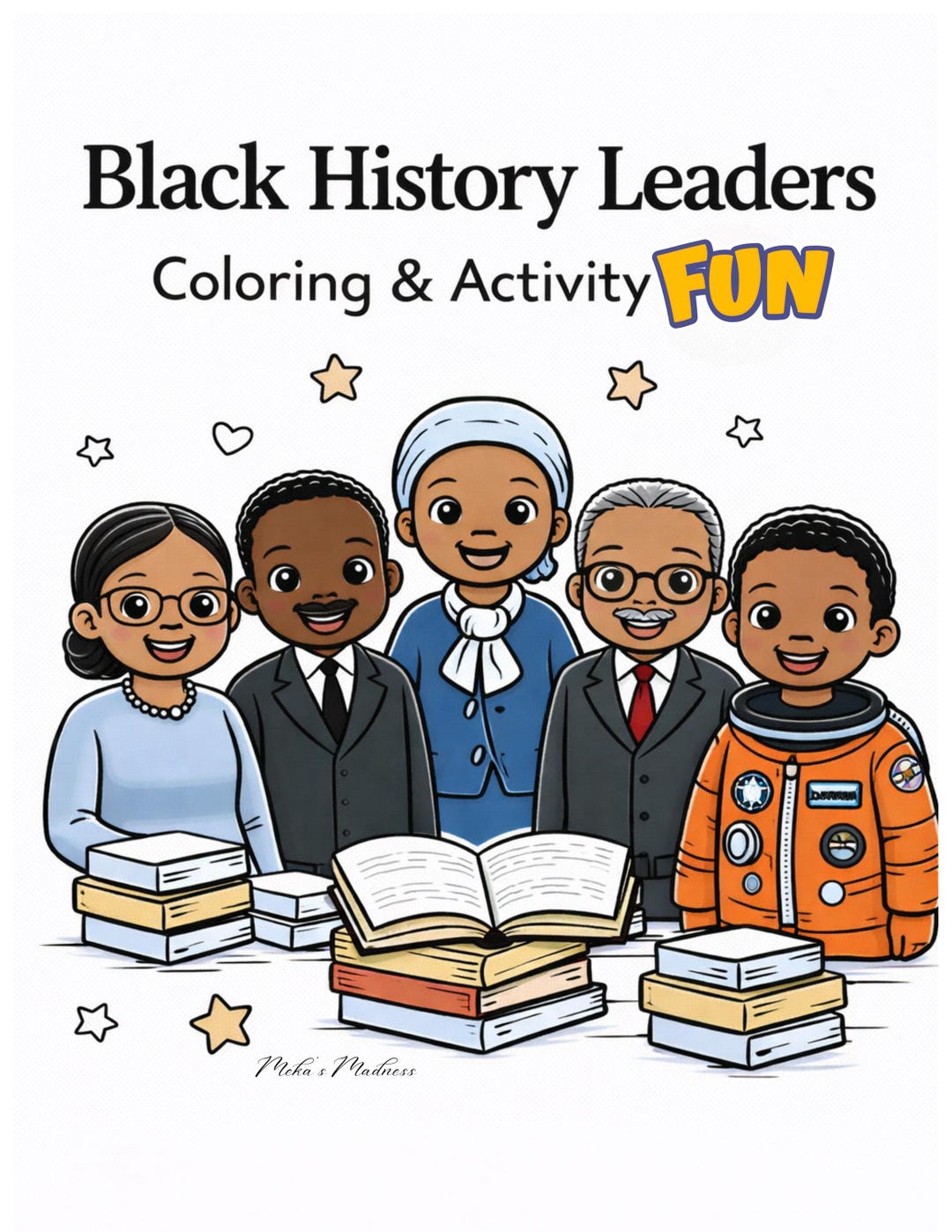 Black History Leaders Coloring Pages Printable for Kids - Etsy