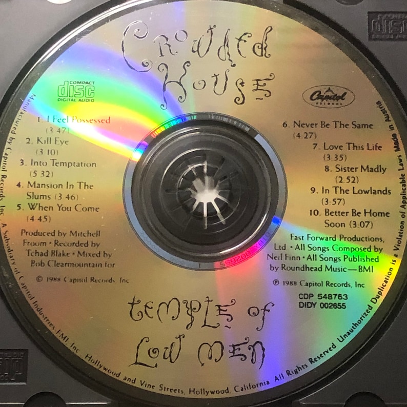 Crowded House “temple of Low Men” CD - Etsy