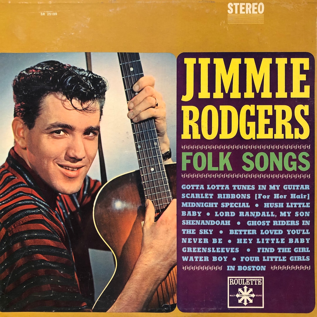Jimmie Rodgers “folk Songs” (LP) - Etsy