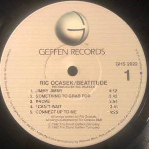 Ric Ocasek “beatitude” LP - Etsy