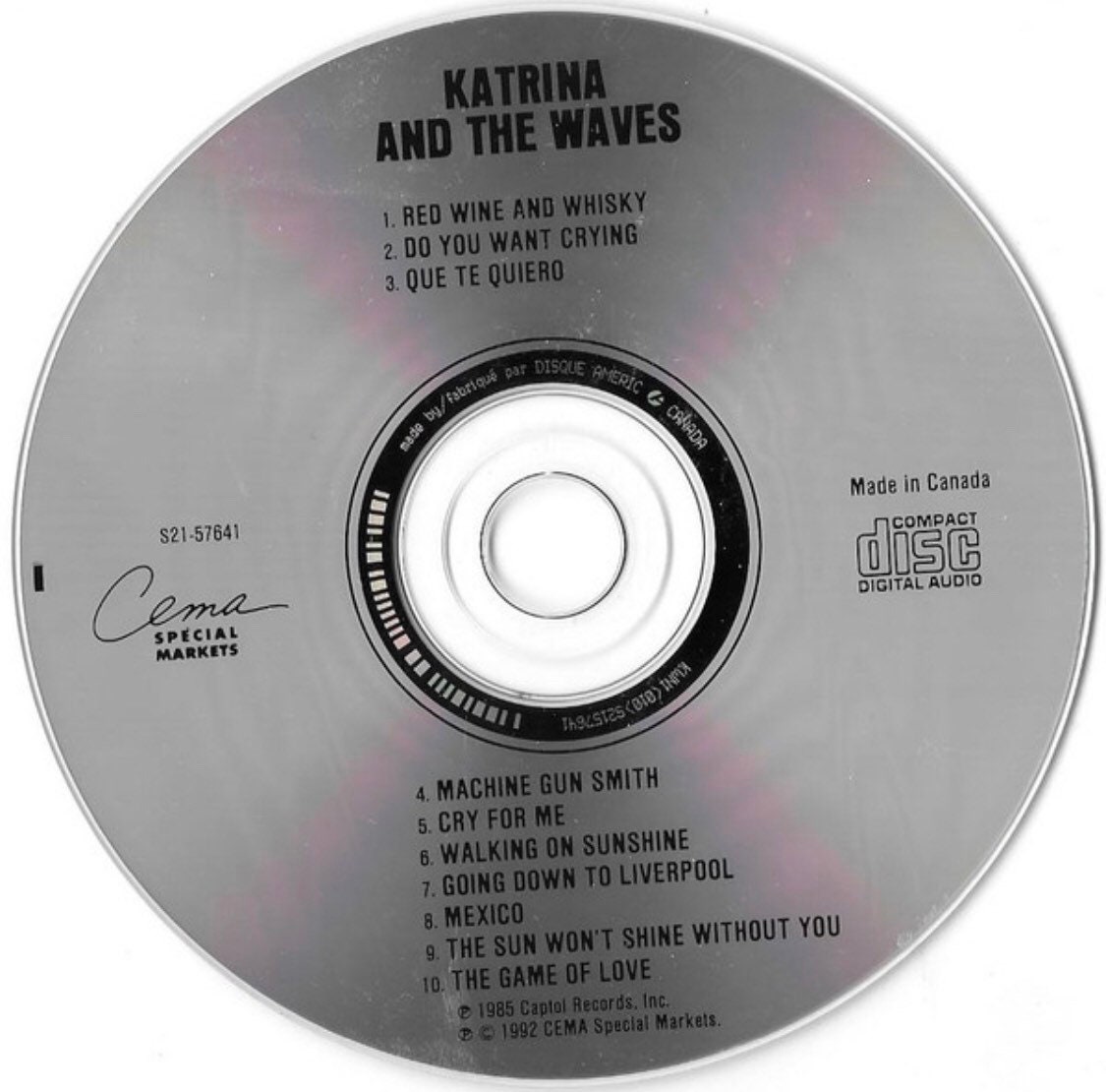 Katrina and the Waves Self Titled CD, 1987, Walking on Sunshine - Etsy