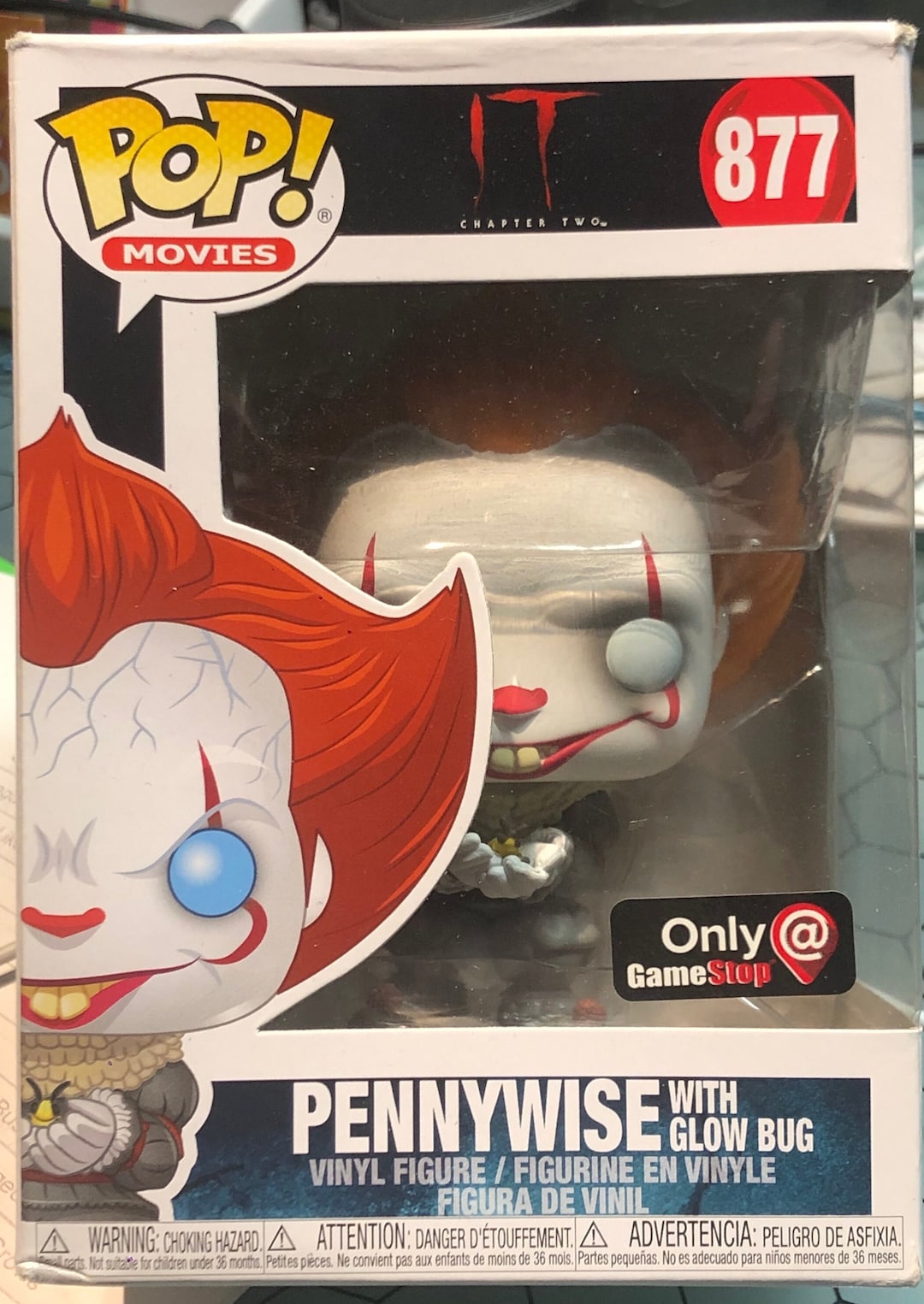 It Chapter 2 Pennywise With Glow Bug 877 Funko Pop Figure - Etsy