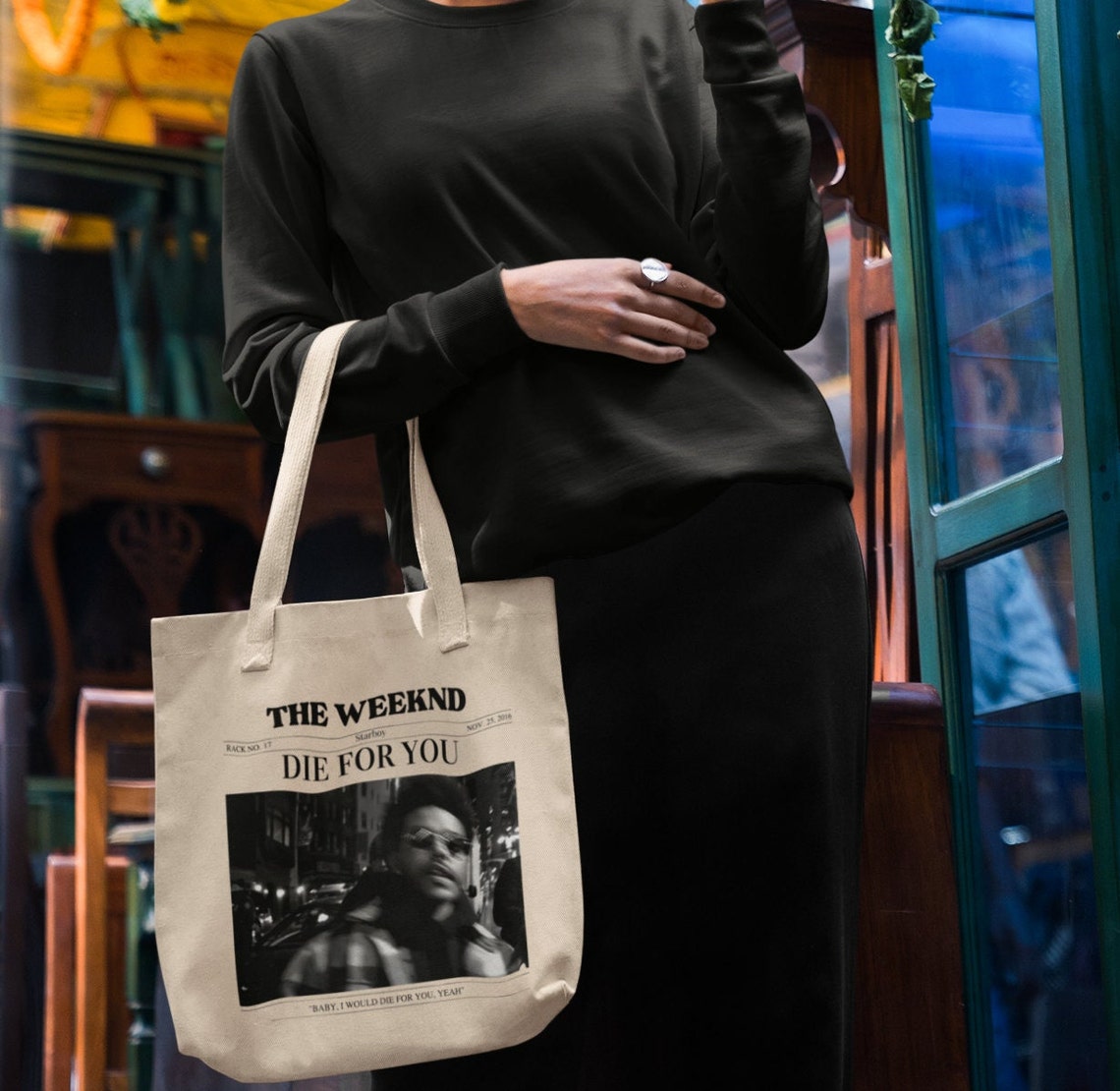 The Weeknd Canvas Tote Bag, Gift for Valentines Day ,gift for Mothers ...