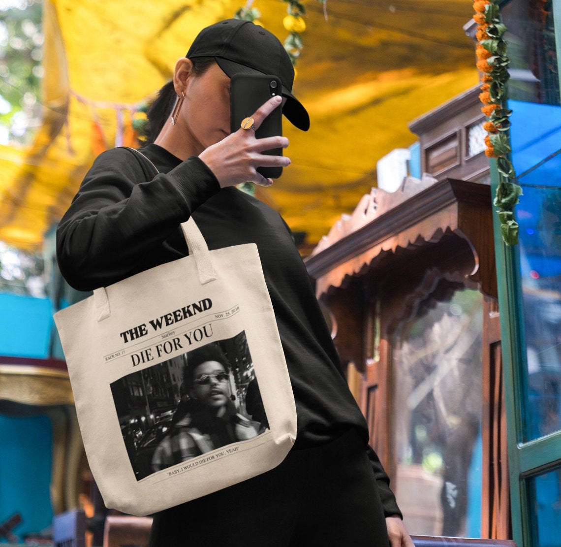 The Weeknd Canvas Tote Bag, Gift for Valentines Day ,gift for Mothers ...