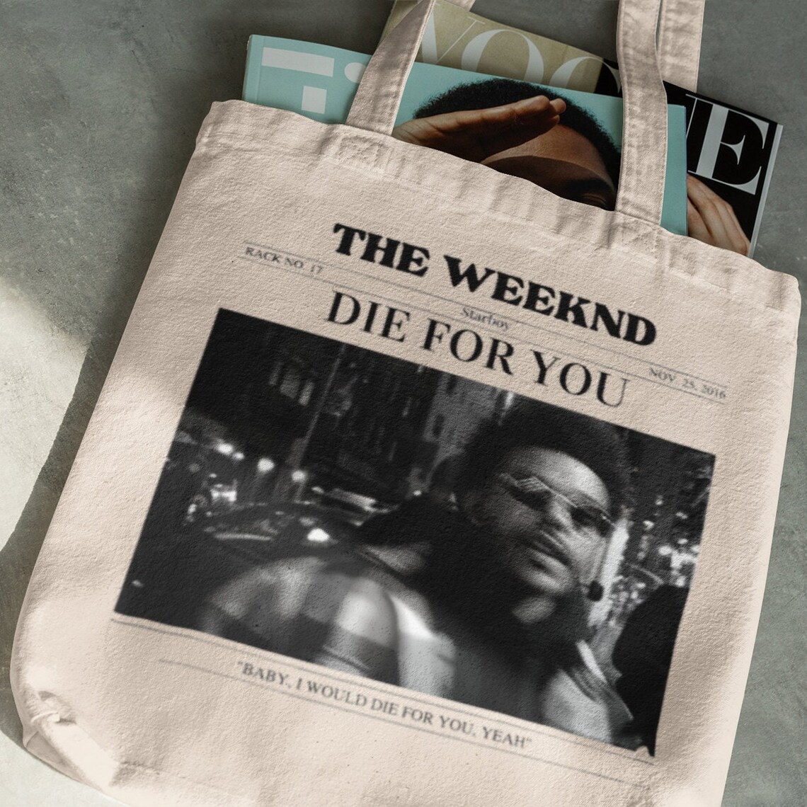 The Weeknd Canvas Tote Bag, Gift for Valentines Day ,gift for Mothers ...