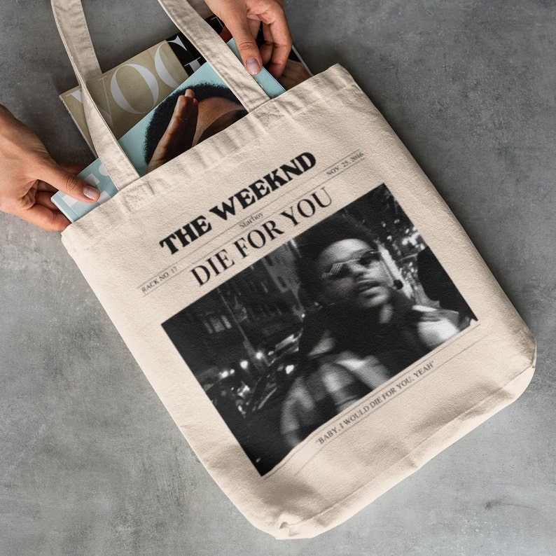 The Weeknd Canvas Tote Bag, Gift for Valentines Day ,gift for Mothers ...