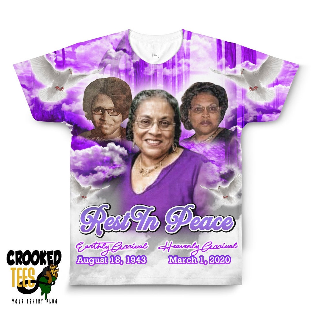 Custom Made Memorial Tshirt - Etsy