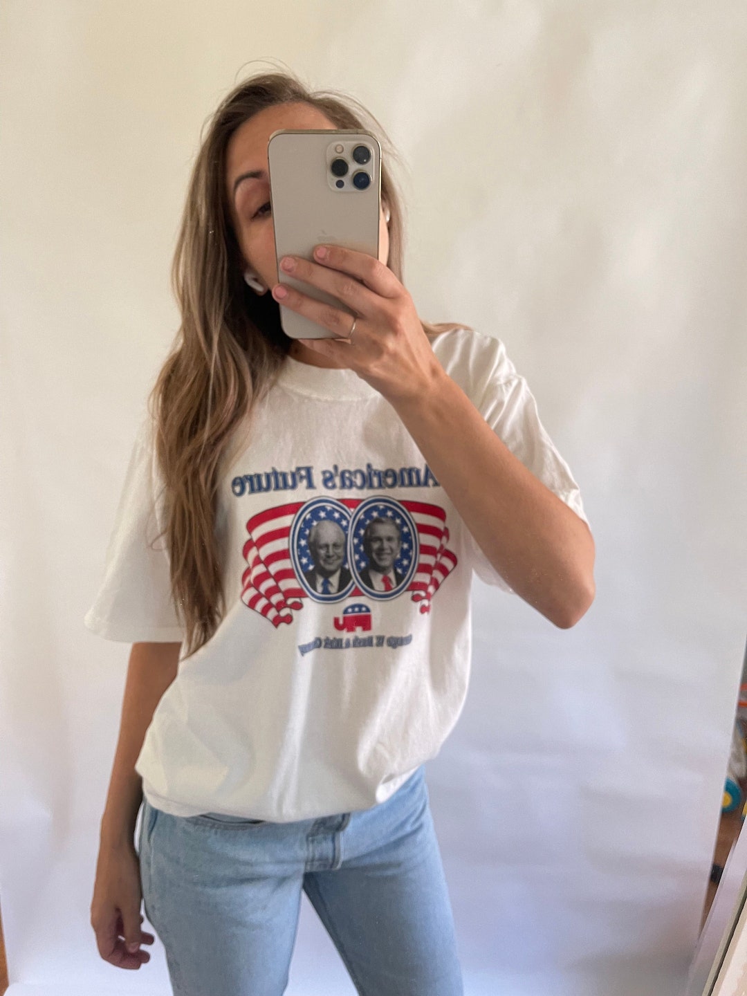 Vintage Presidential George W. Bush and Dick Cheney 2000 Election T ...