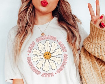 Keep Smiling Shirt - Etsy