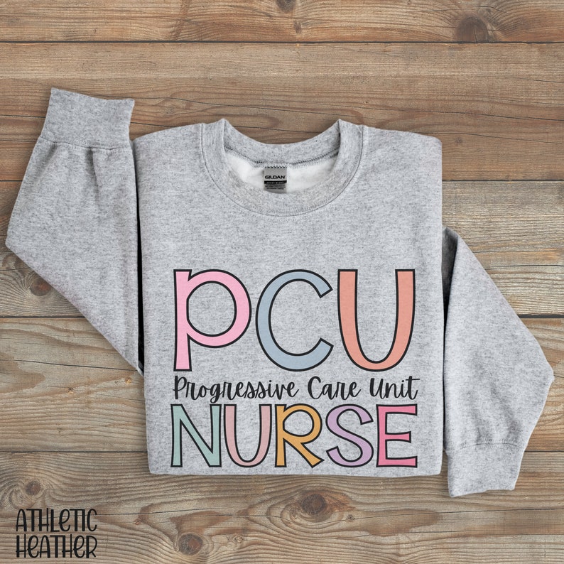 PCU Nurse Sweatshirt, Progressive Care Unit Nurse Sweater, PCU Nurse ...