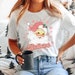 Pink Retro Santa Tee, Pink Christmas Santa Graphic Tee, Clothing, Retro ...