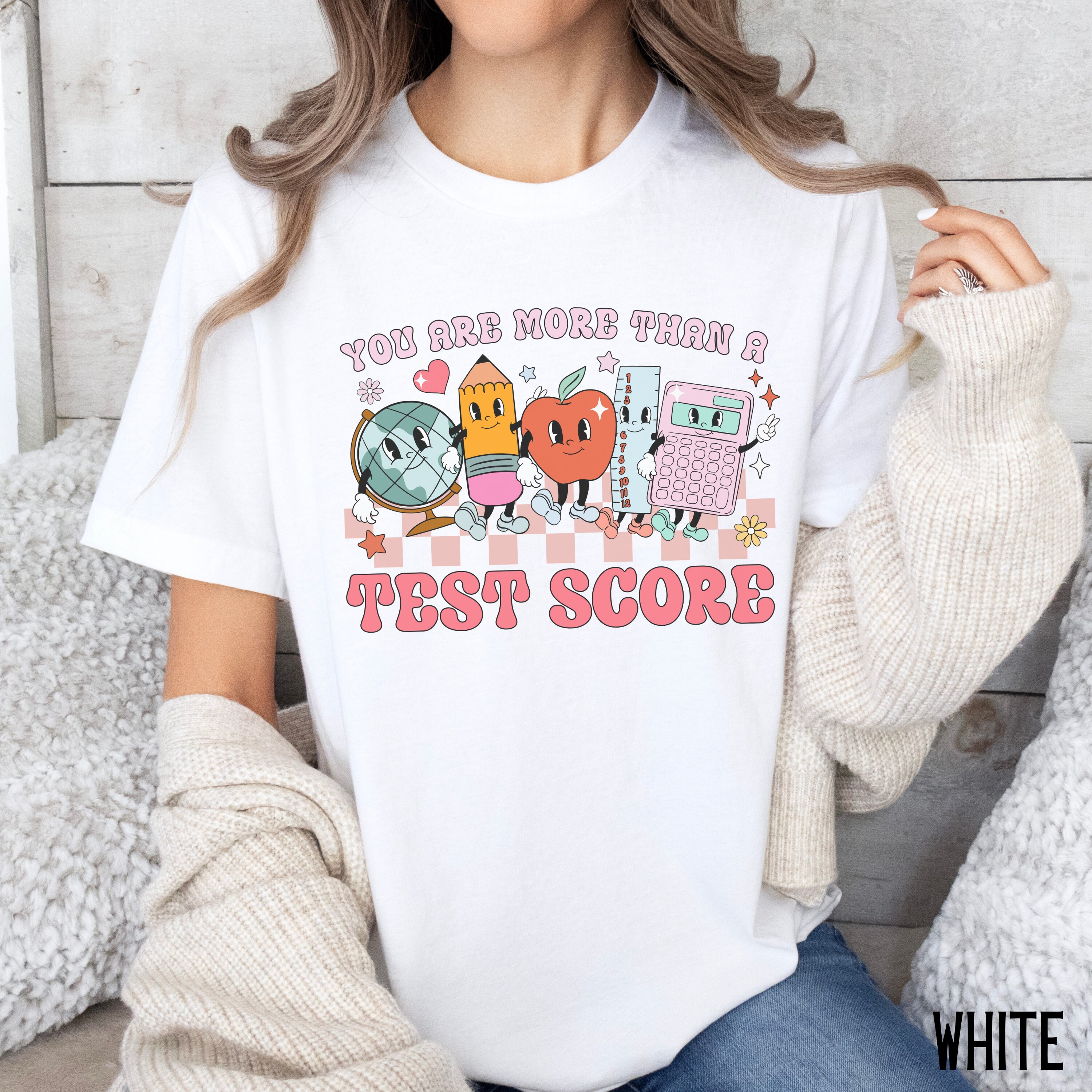 Teacher School Testing Day Shirt, You Are More Than Test Score Tshirt ...