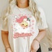 Pink Retro Santa Tee, Pink Christmas Santa Graphic Tee, Clothing, Retro ...