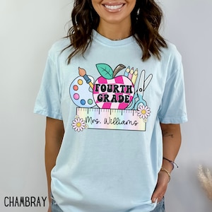 Comfort Colors® Fourth Grade Teacher Shirt Fourth Grade Tee ...