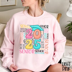 Retro Senior 2025 Sweatshirt, Class of 2025 Sweater, 2025 Grad Shirt ...