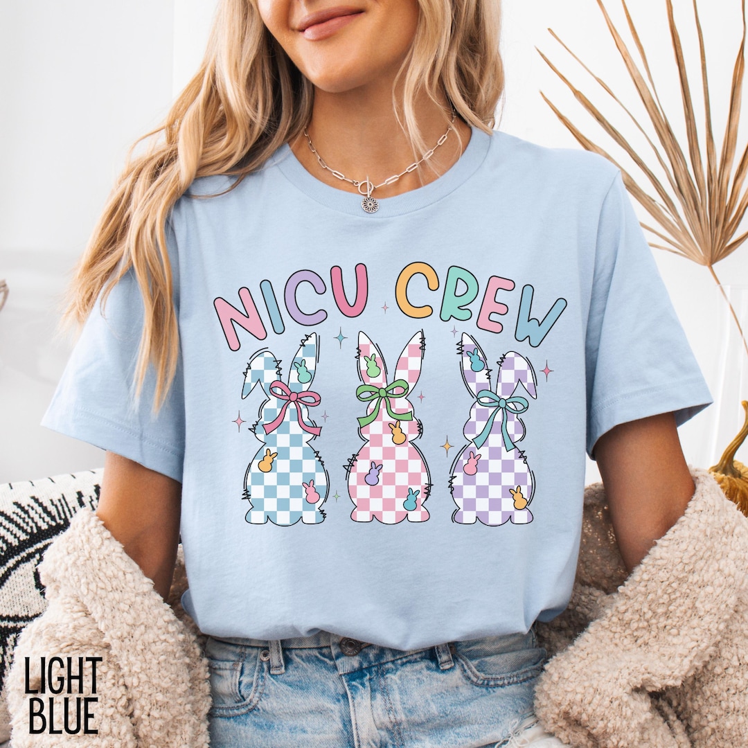 NICU Nurse Easter Shirt, Easter Neonatal ICU Tshirt, Easter NICU Group ...
