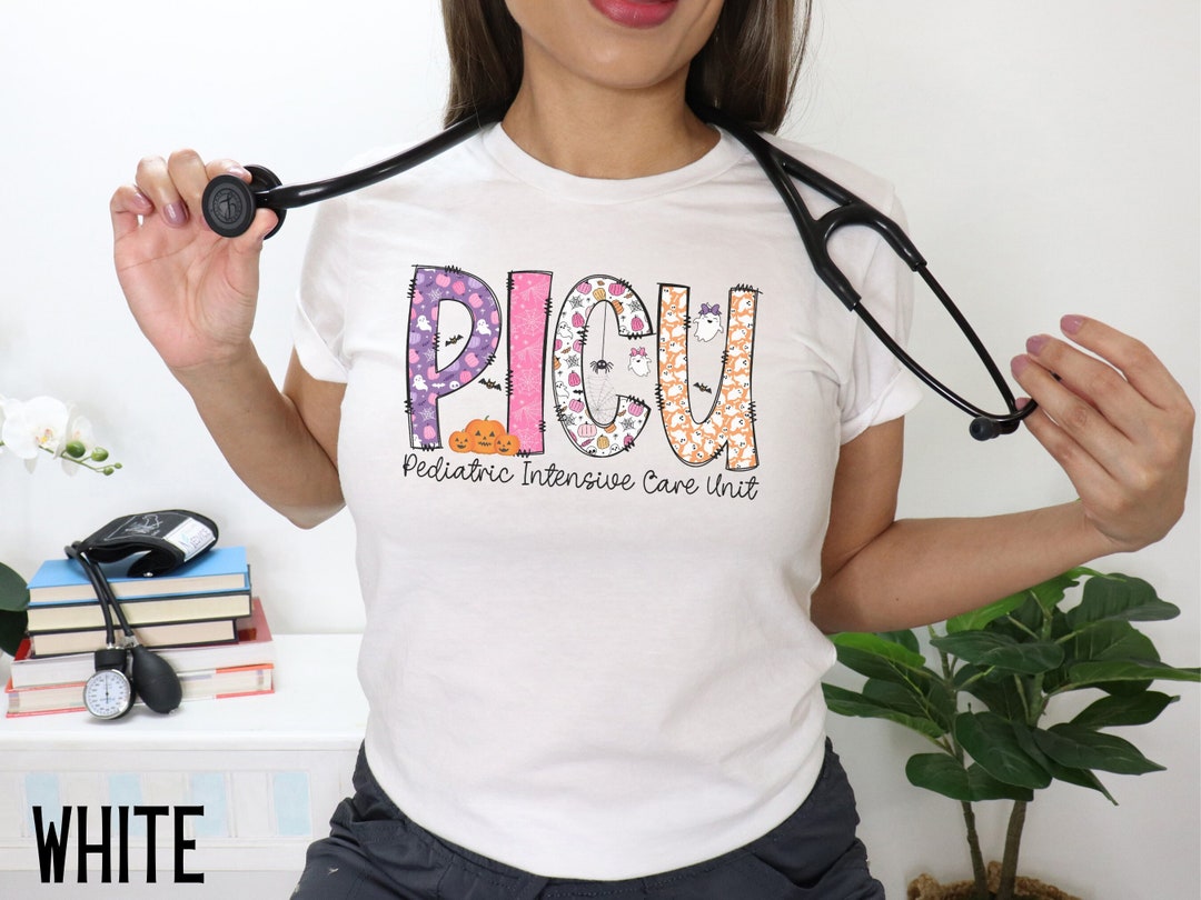 Halloween PICU Nurse Shirt, PICU Nurse Gift, Nurse Appreciation Gift ...