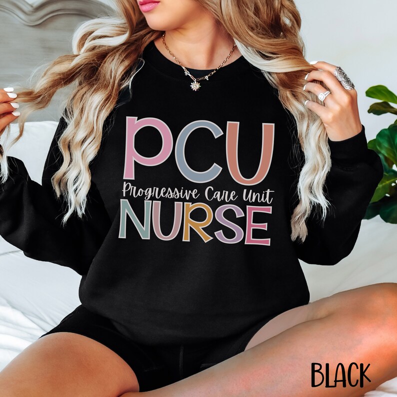 PCU Nurse Sweatshirt, Progressive Care Unit Nurse Sweater, PCU Nurse ...