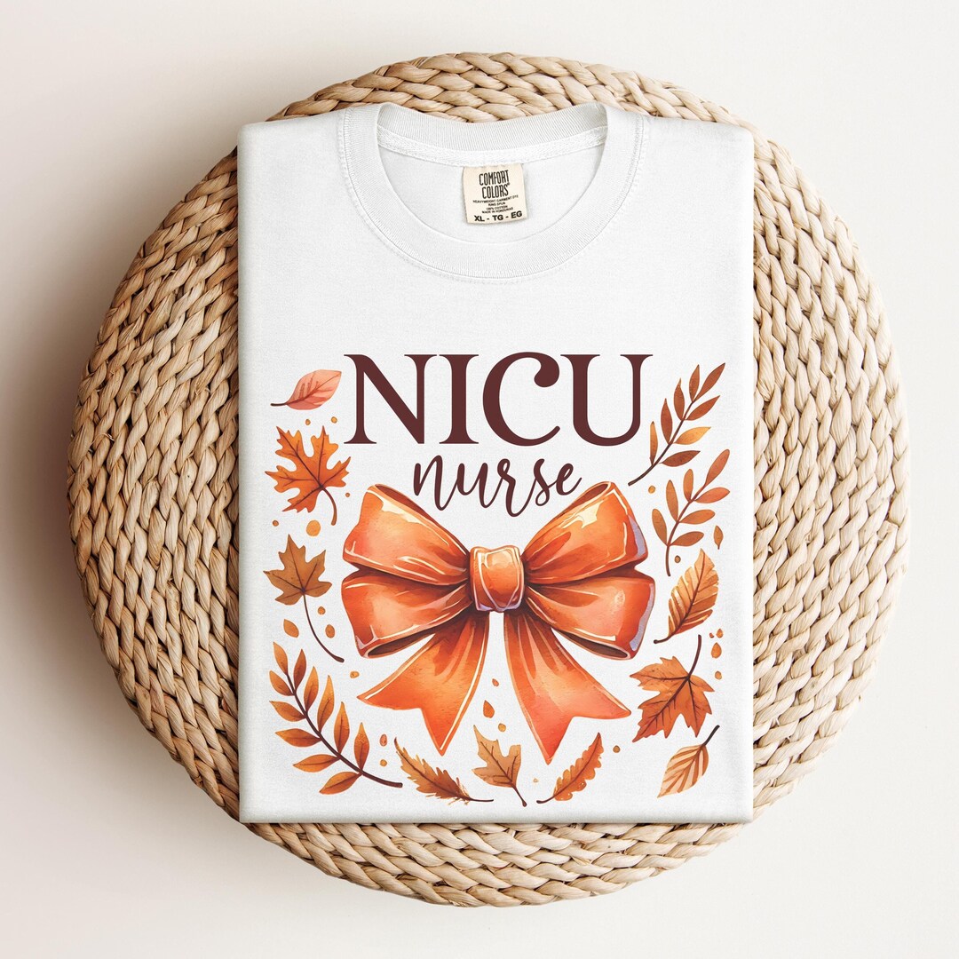 Comfort Colors® Fall Nurse Shirt, NICU Nurse Halloween Tshirt, Nurse ...