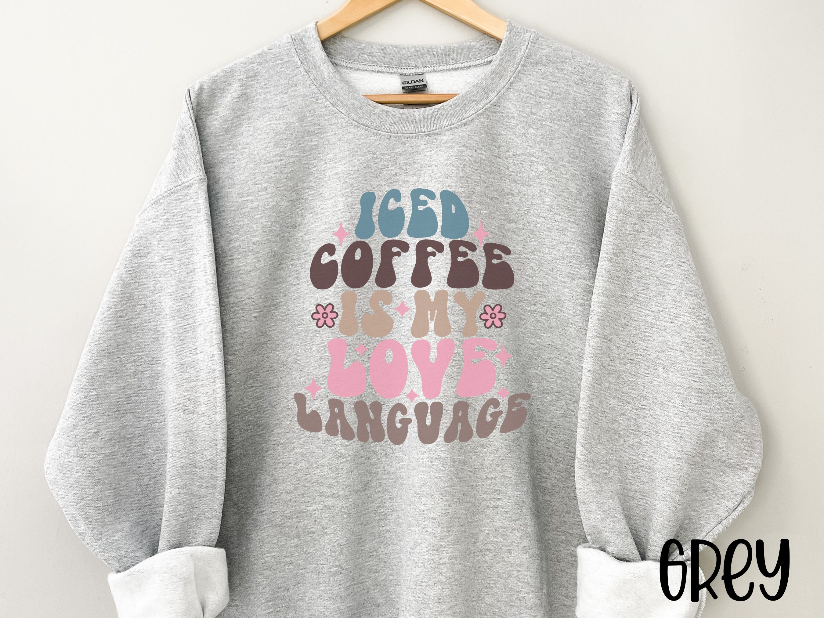 Retro Please Bring Me an Ice Coffee Sweatshirt Iced Coffee - Etsy