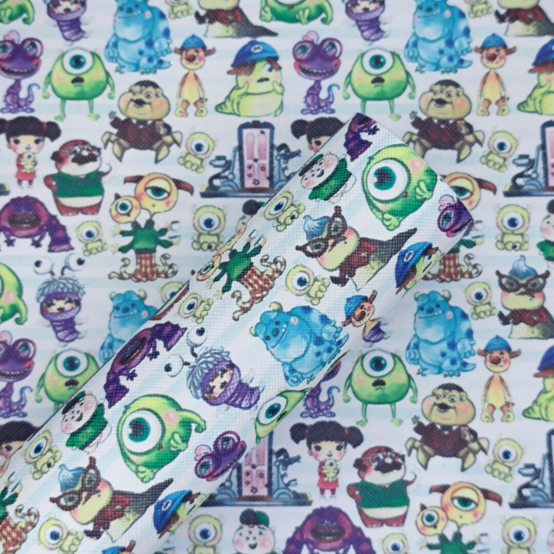 Monsters Faux Leather Sheet - Etsy