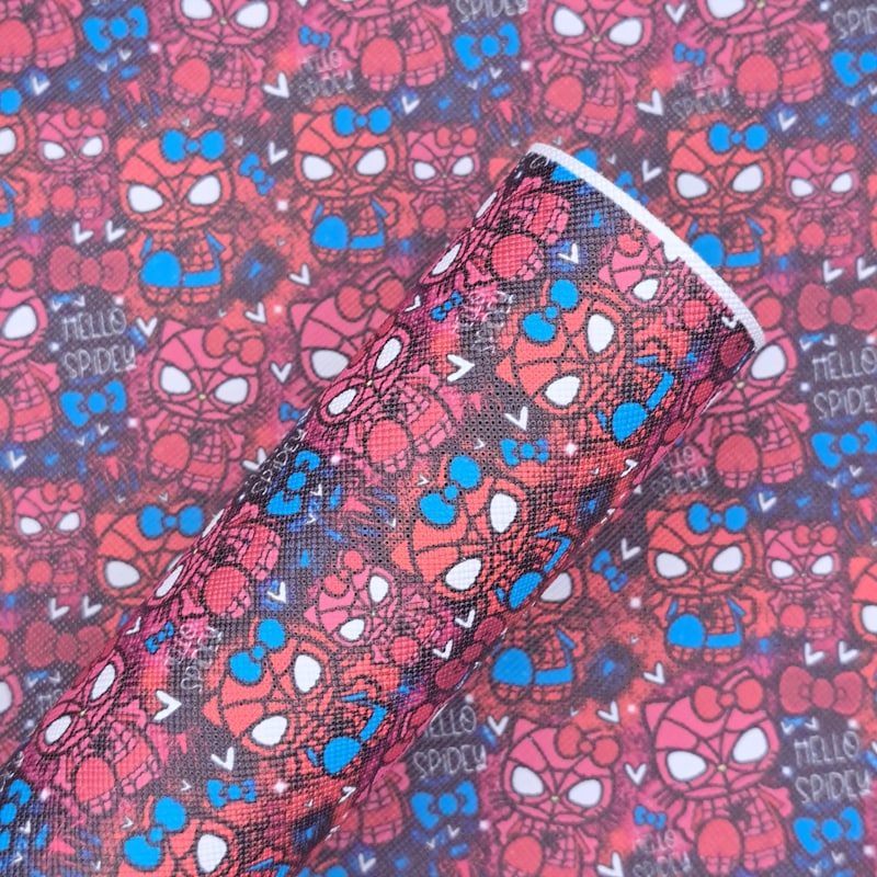 Spider Man Leather Fabric - Etsy